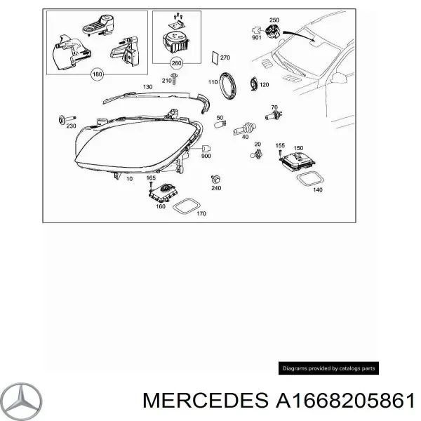 A1668205861 Mercedes | купить на Avto.pro