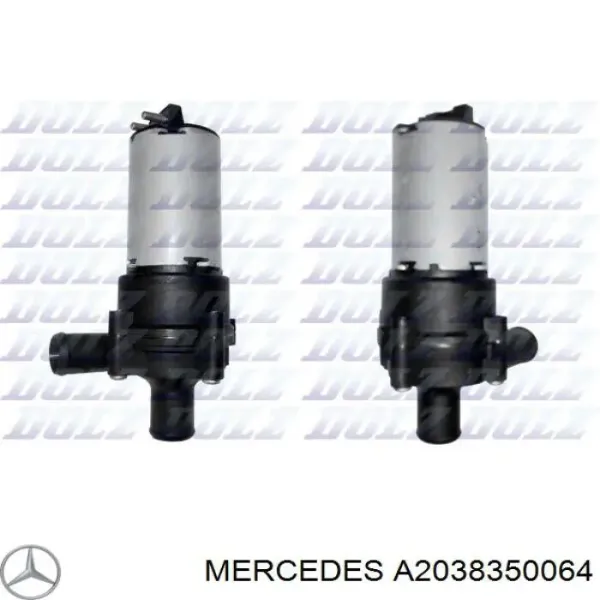 A2038350064 Mercedes | Помпа водяная (насос охлаждения, дополнительный ...