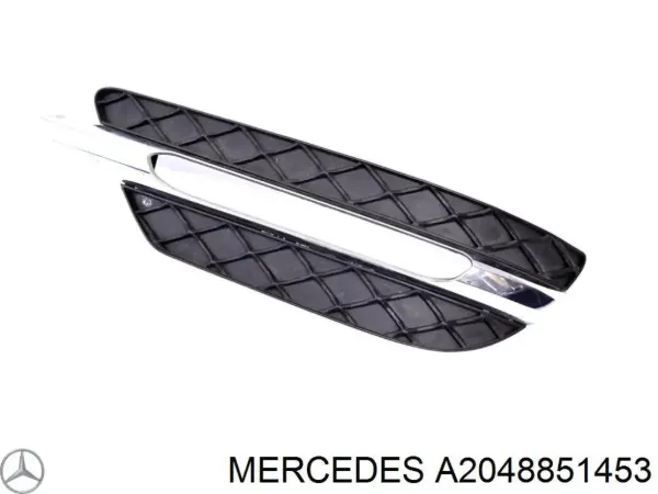 A2048851453 Mercedes | Решетка бампера переднего правая A 204 885 14 53 ...