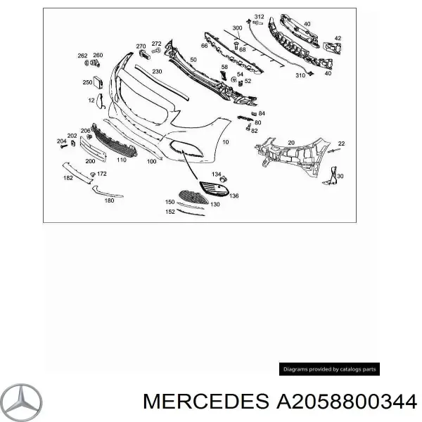 A2058800344 Mercedes | купить на Avto.pro