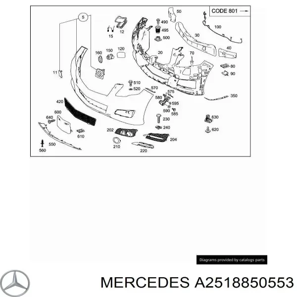 A2518850553 Mercedes | купить на Avto.pro