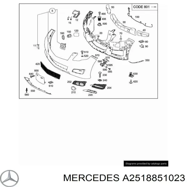 A2518851023 Mercedes | купить на Avto.pro