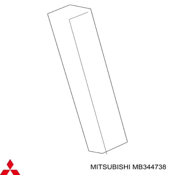 MB344738 Mitsubishi Стекло лобовое