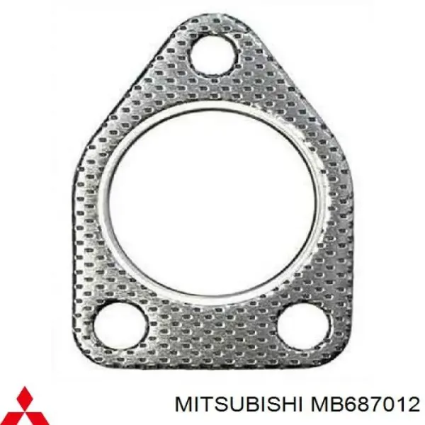 MB687012 Mitsubishi Прокладка приемной трубы глушителя