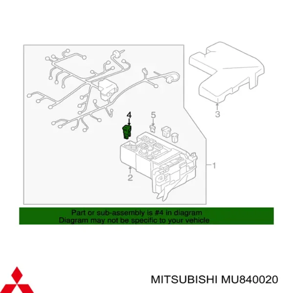 MU840020 Mitsubishi Предохранитель