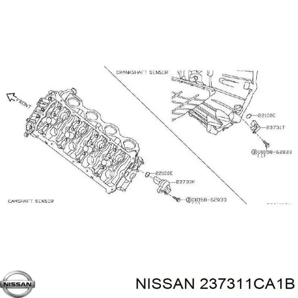 237311CA1B Nissan/Infiniti Датчик положения распредвала
