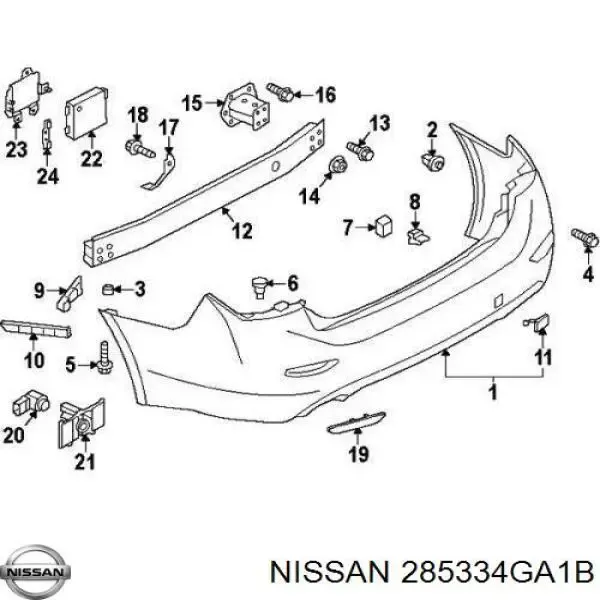 285334GA1B Nissan/Infiniti сравнить цены на Автопро