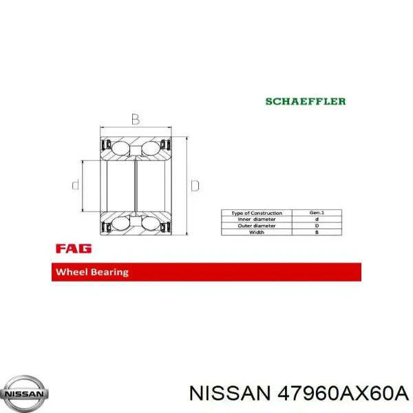 47960AX60A Nissan/Infiniti Кольцо АБС (ABS)