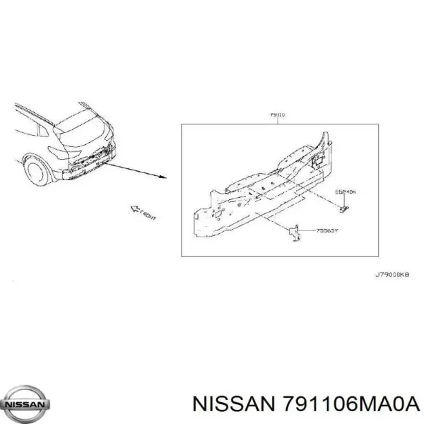 79110-6MA0A Nissan/Infiniti сравнить цены на Автопро