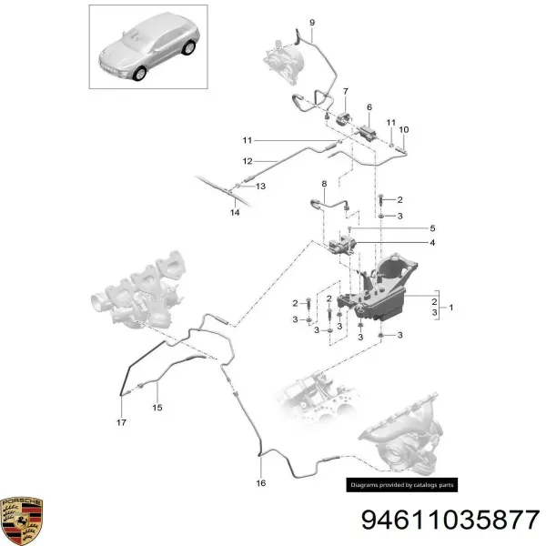 94611035877 Porsche сравнить цены на Автопро