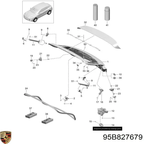 95B827679 Porsche сравнить цены на Автопро