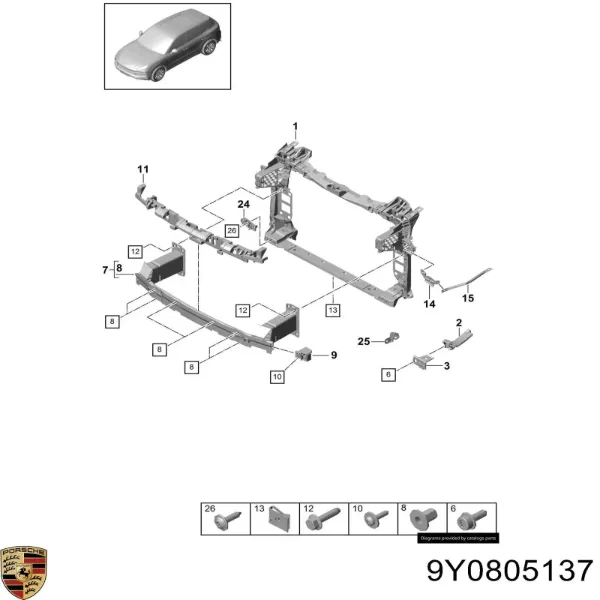 9Y0805137 Porsche сравнить цены на Автопро