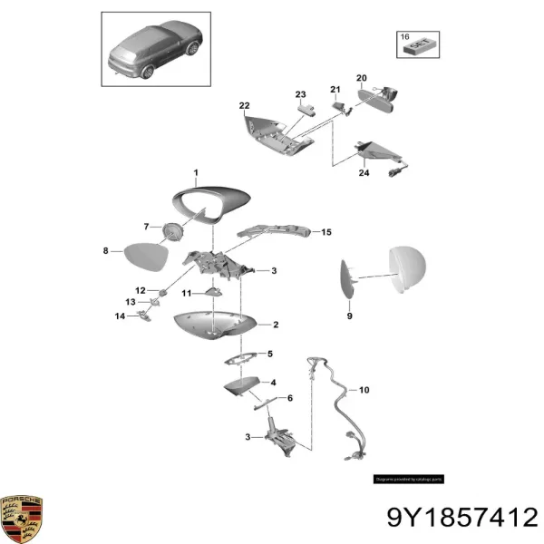 9Y1857412 Porsche сравнить цены на Автопро