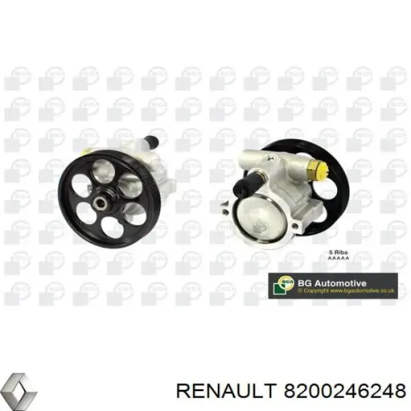 8200246248 Renault (RVI) Шкив насоса ГУР