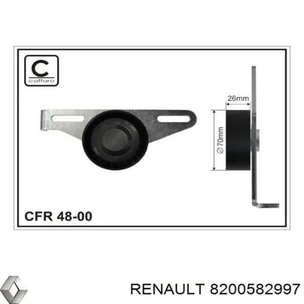 8200582997 Renault (RVI) Натяжитель приводного ремня