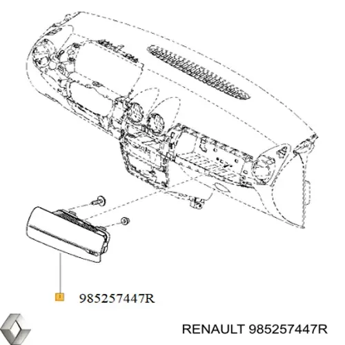 985257447R Renault (RVI) Подушка безопасности (AIRBAG) пассажирская