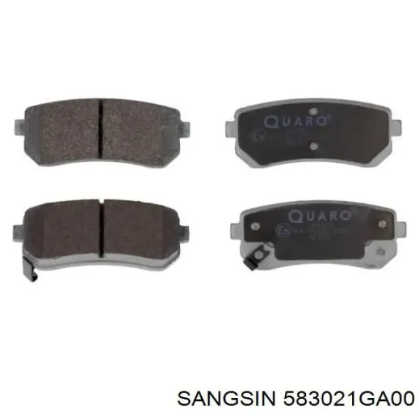 583021GA00 Sangsin Колодки тормозные задние дисковые