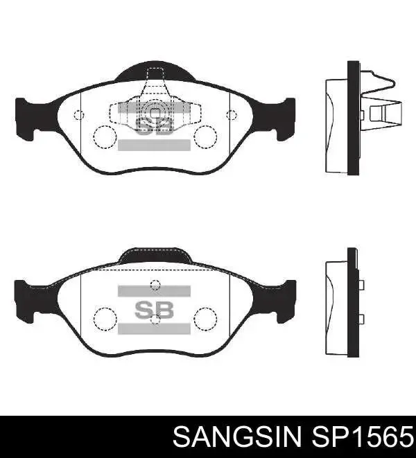 SP1565 Sangsin Колодки тормозные передние дисковые