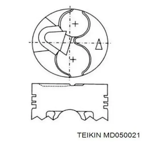 MD050021 Izumi Поршень в комплекте на 1 цилиндр, STD