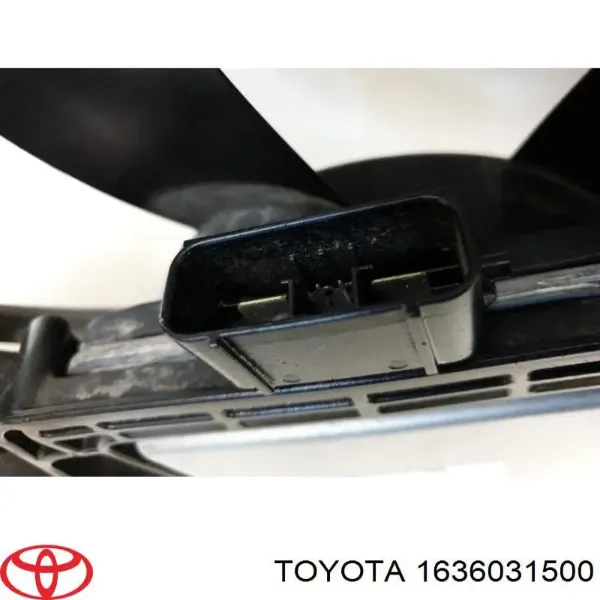 1636031500 Toyota Диффузор радиатора охлаждения, в сборе с мотором и ...