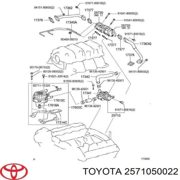 2571050022 Toyota сравнить цены на Автопро