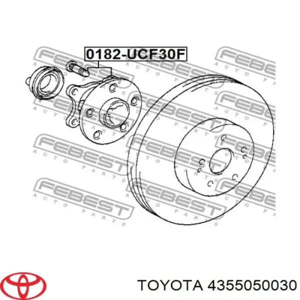4355050030 Toyota Ступица передняя