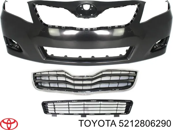 52128-06290 Toyota Заглушка (решетка) противотуманных фар бампера ...