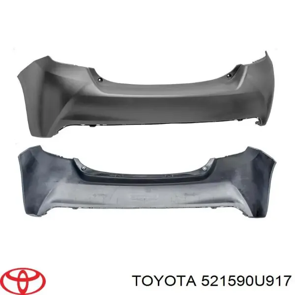 521590U917 Toyota Бампер задний