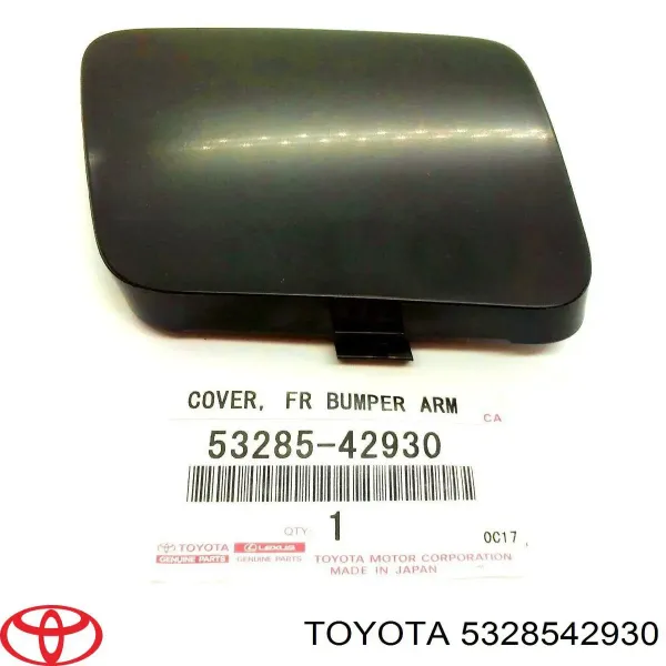 5328542901 Toyota Заглушка бампера буксировочного крюка передняя правая