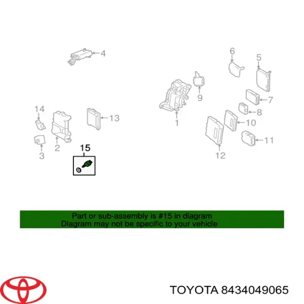 8434049065 Toyota Датчик включения стопсигнала