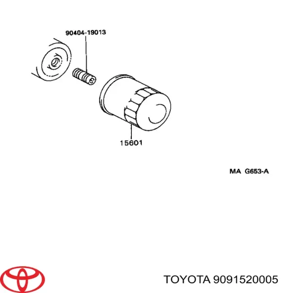 9091520005 Toyota Фильтр масляный