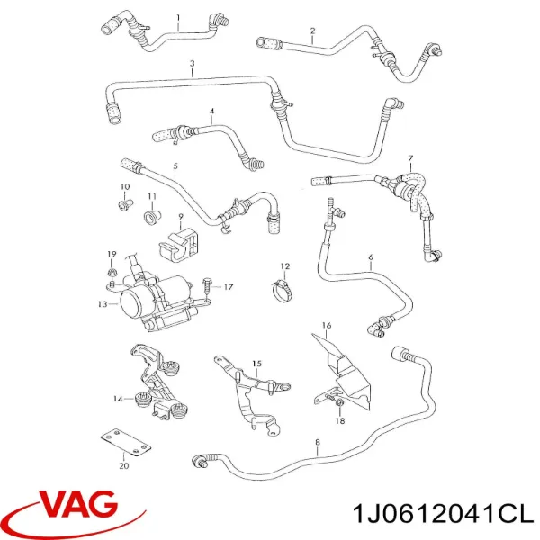 1J0612041CL VAG сравнить цены на Автопро