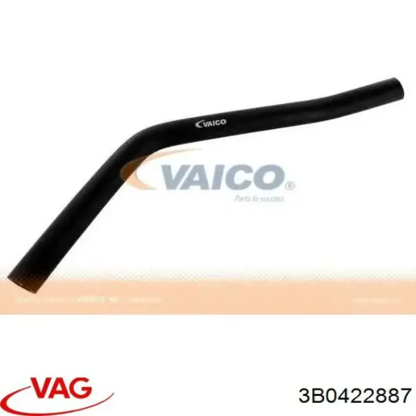 3B0422887 VAG Шланг ГУР низкого давления, от бачка к насосу