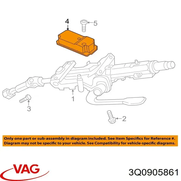 3Q0905861 VAG Электронный модуль рулевой колонки
