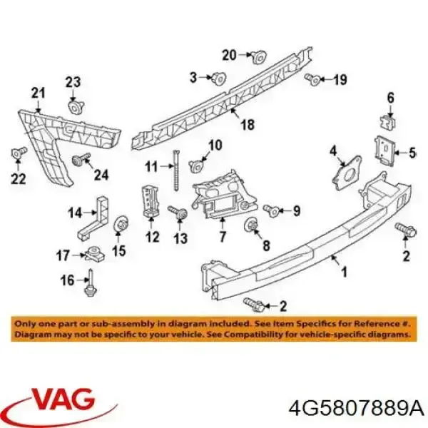 4G5807889A VAG сравнить цены на Автопро