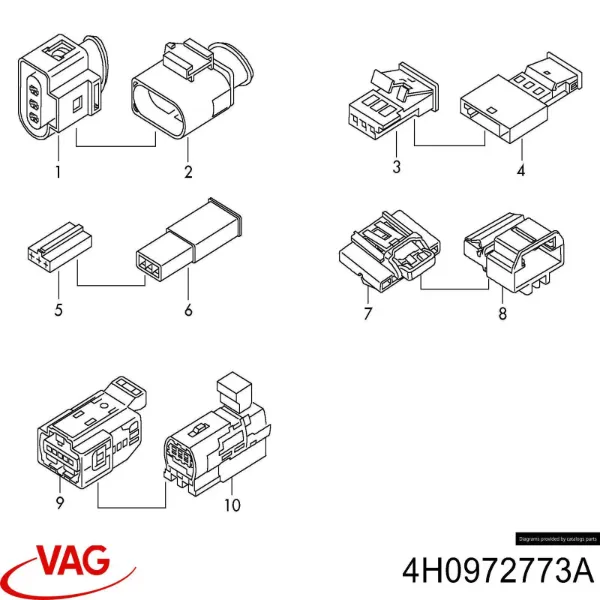 4H0972773A VAG сравнить цены на Автопро
