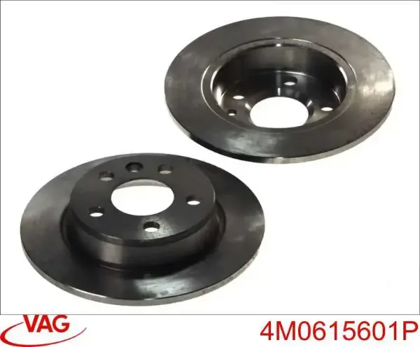 4M0615601P VAG Диск тормозной задний