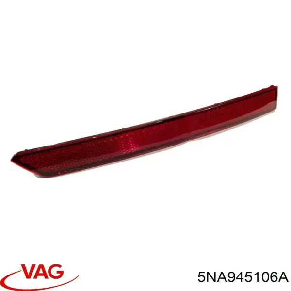 5NA945106A VAG Катафот (отражатель) заднего бампера правый