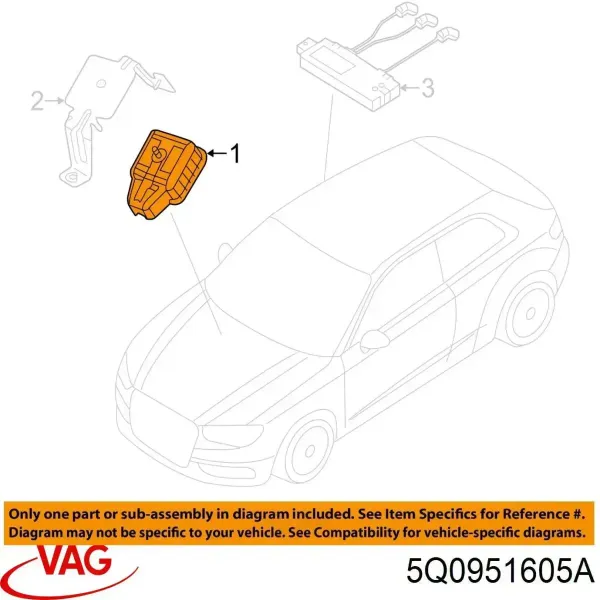 5Q0951605A VAG Сирена противоугонной системы