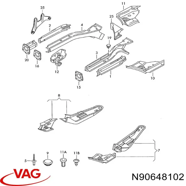 N90648102 VAG сравнить цены на Автопро