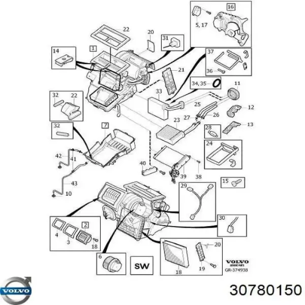 31418194 Volvo сравнить цены на Автопро