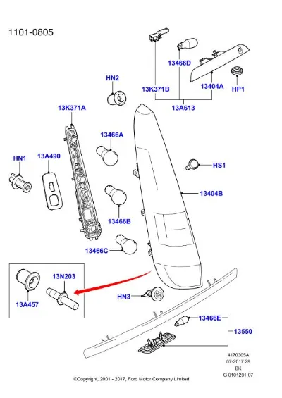 Задний стоп Форд Фьюжн купить в Украине | Автопро