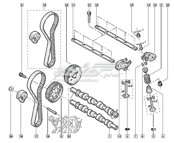 8200664673 Renault (RVI) Распредвал двигателя