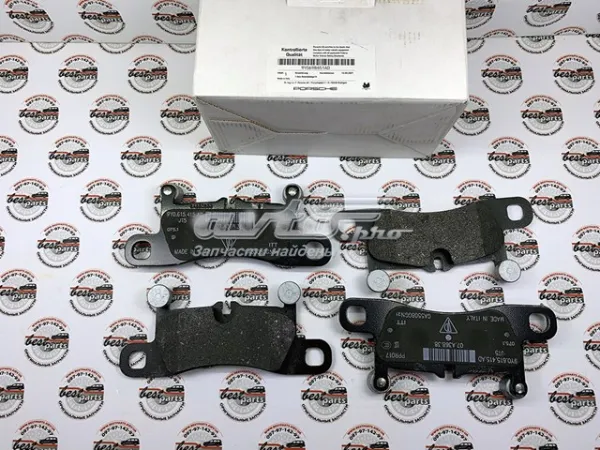 9Y0698451 Porsche Колодки тормозные задние дисковые